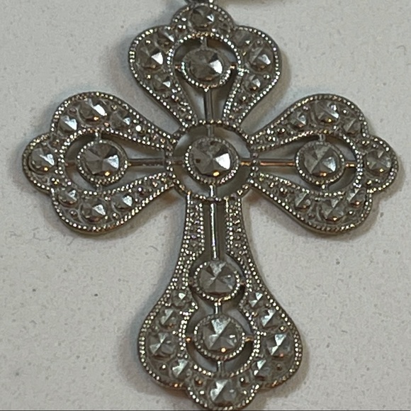Jewelry | Silver 925 Diamond Cut Sparkly Cross Pendant | Poshmark